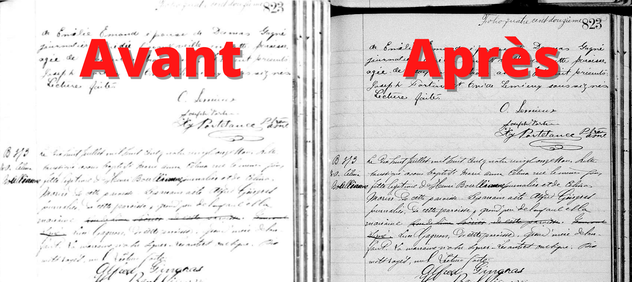 Renumérisation de la collection Drouin sur Généalogie Québec